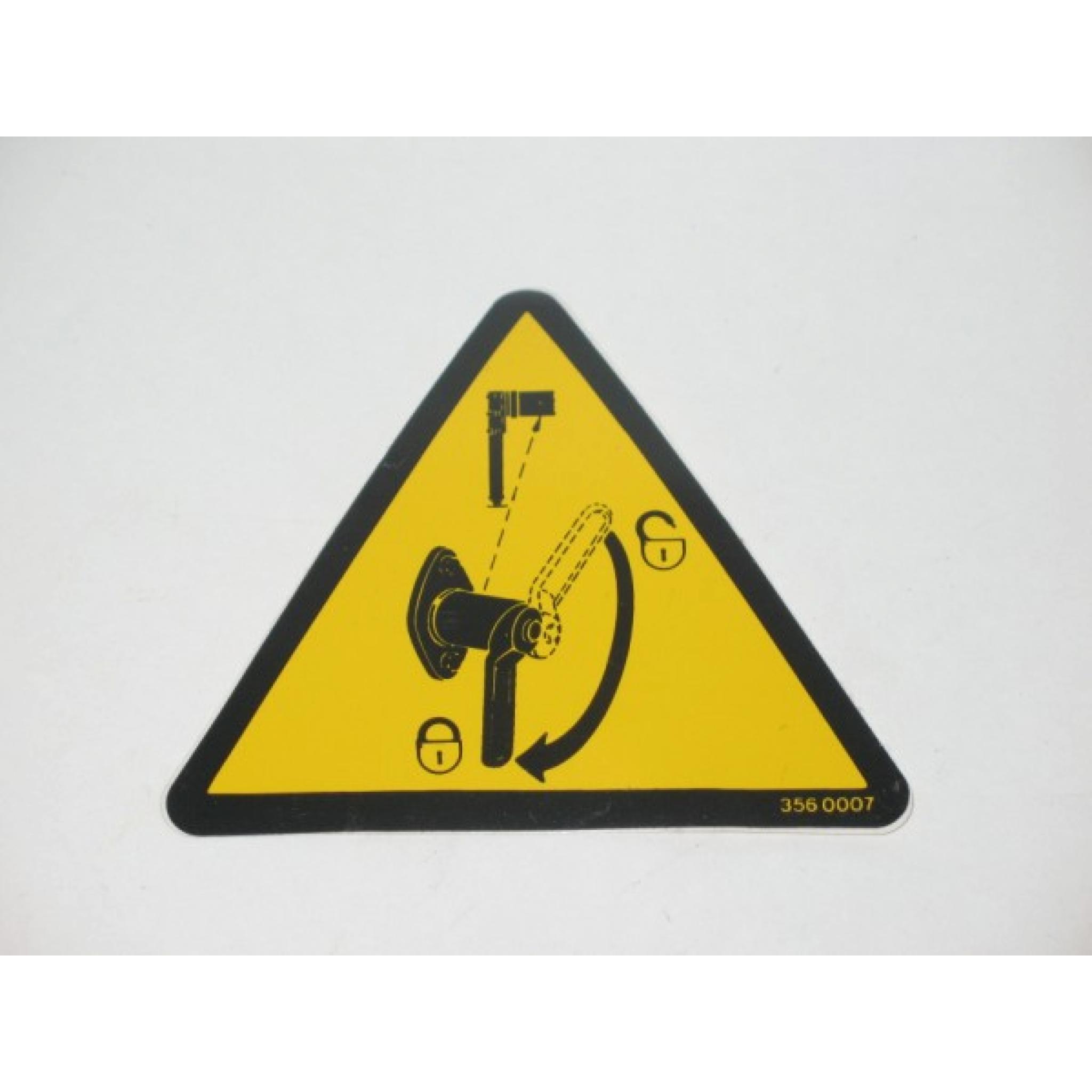 H356 0007 Hiab Decal Cam Lock